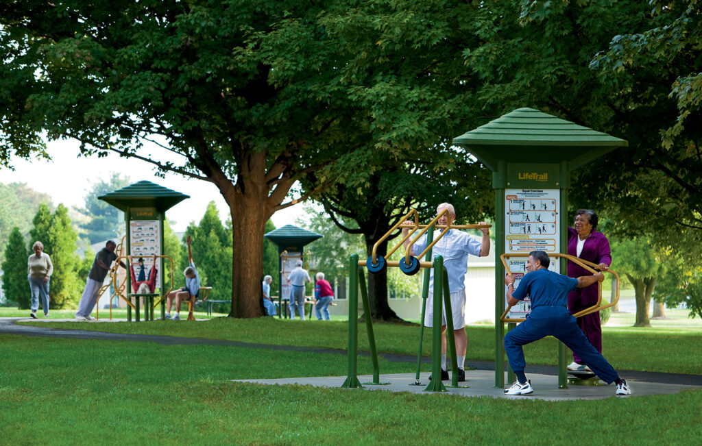 Outdoor exercise & fitness equipment for parks & schools - PLAYMORE